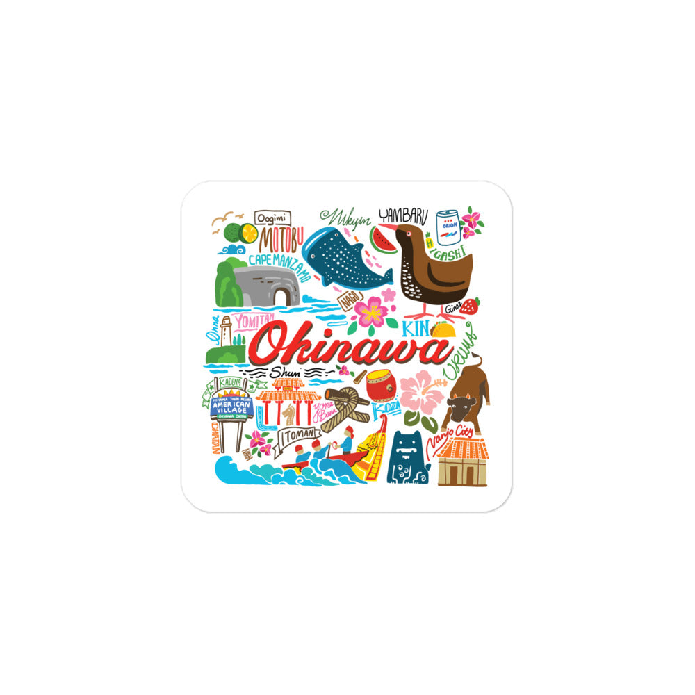 Okinawa Memories Waterproof Sticker – Oki Social