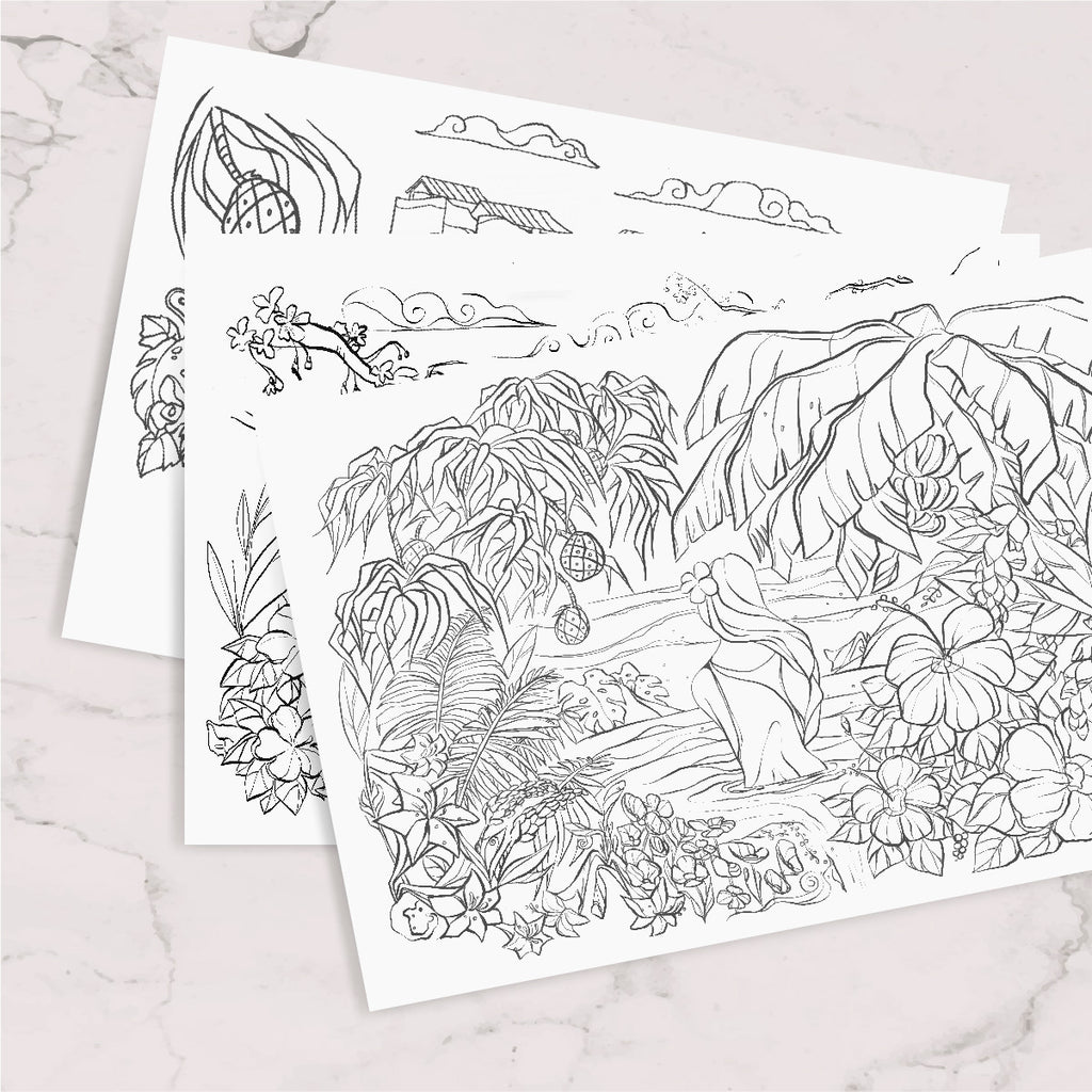 Okinawa Inspired Free Coloring Pages – Oki Social